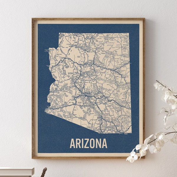 Vintage Road Maps - Etsy