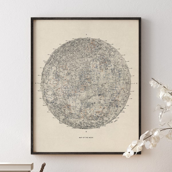 Moon Map - Etsy