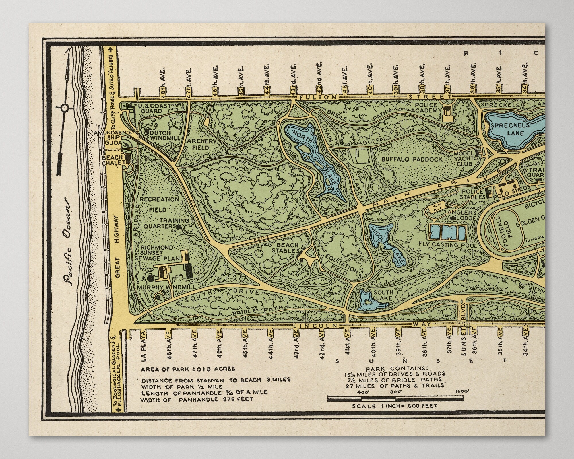 Golden Gate National Park Map Printable