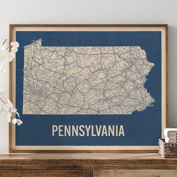 Vintage Road Maps - Etsy