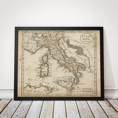 Old Virginia and West Virginia Map Art Print 1816 Archival | Etsy