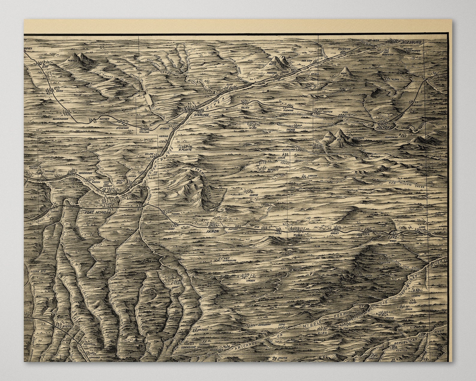 Old Colorado Map Art Print Set 1894 Archival Reproduction - Etsy