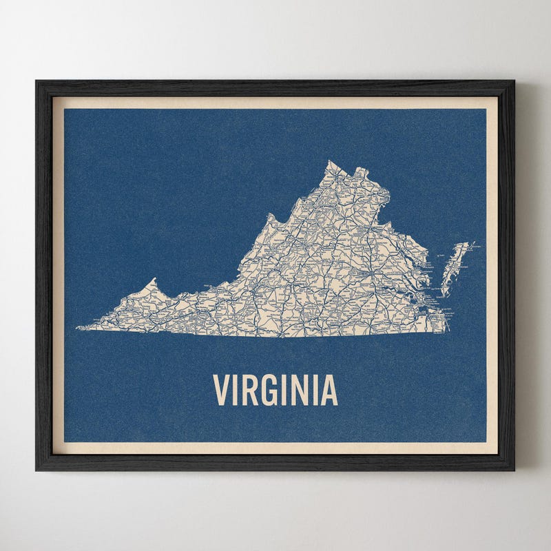 Virginia Map Books - Etsy