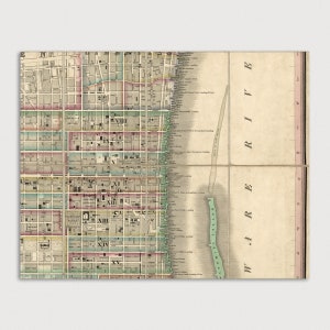 Old Philadelphia Map Art Print Set, 1830, Antique Map Archival ...