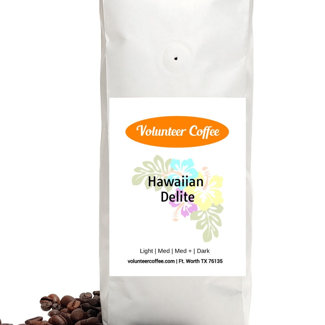 Hawaiian Delite Flavored Coffee, Whole or Ground Freshly Gourmet ...