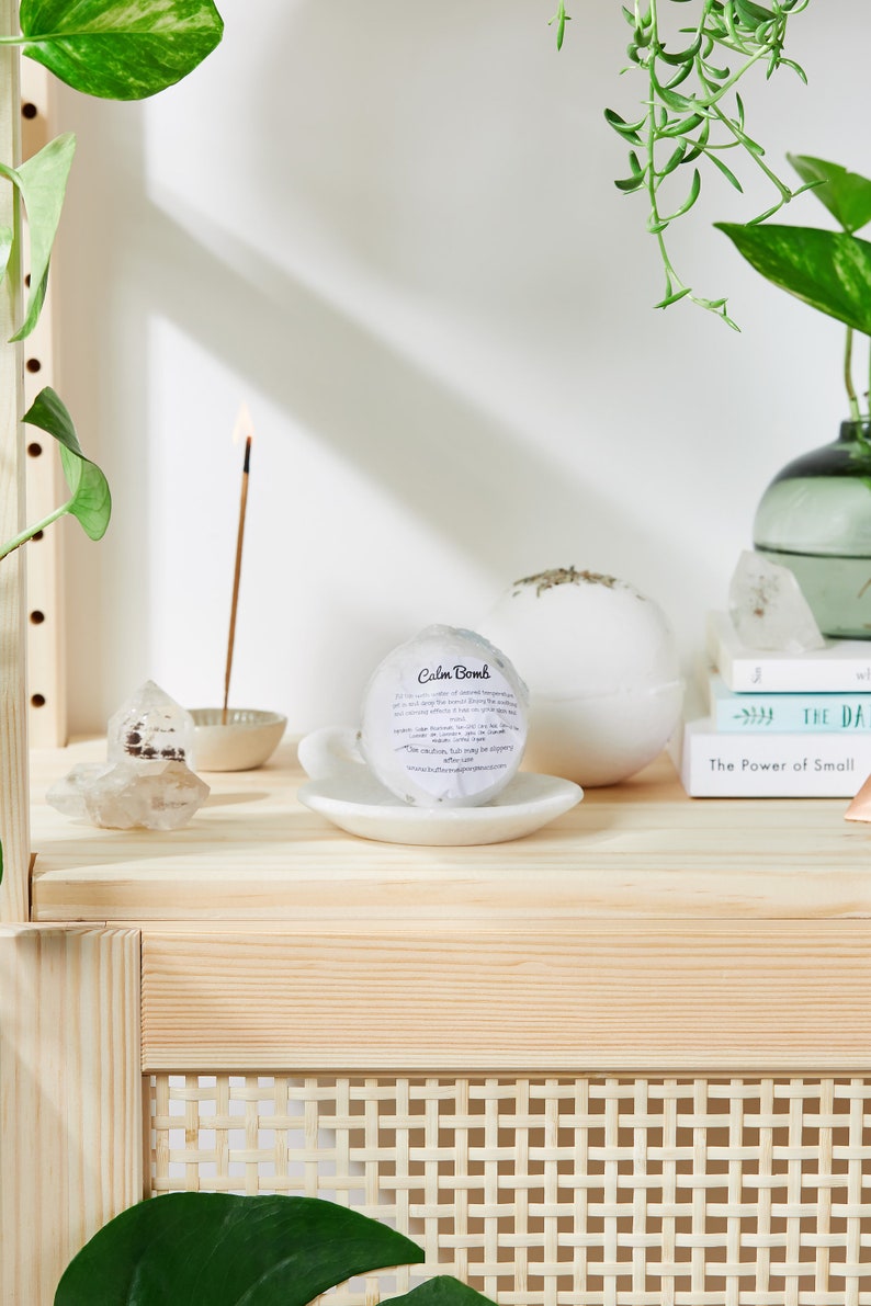 Organic Bath Bomb Calm Bomb TWO SIZES Lavender and Chamomile - Etsy