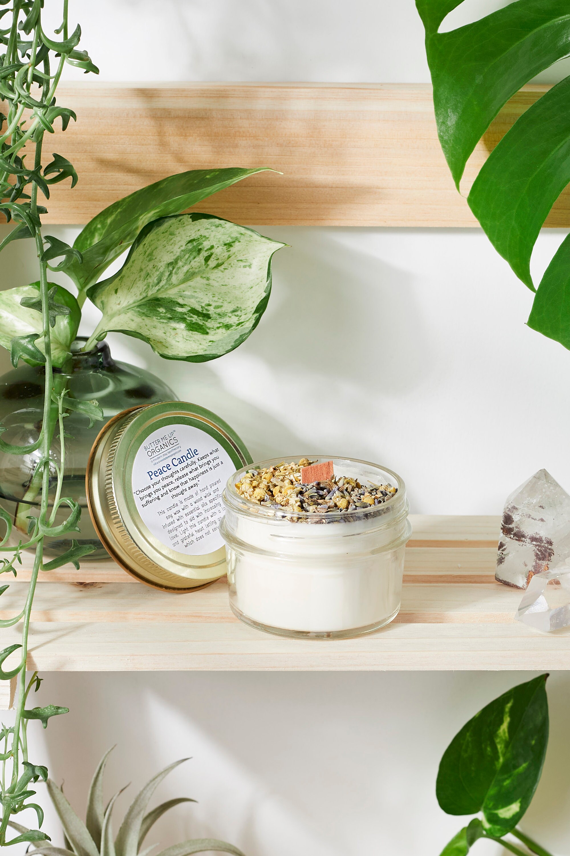 Peace Candle / Intention Candle / Crystal Candle / Spiritual | Etsy