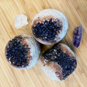 Organic Geode Bath Bombs / Geode / Organic Bath Fizzie - Etsy