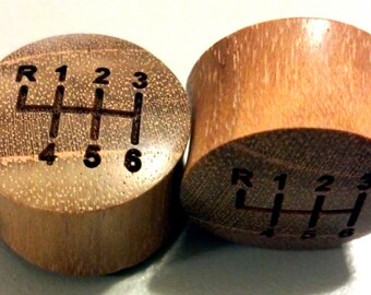 Custom Handmade Organic Gear Shifter Wood Plugs | Etsy