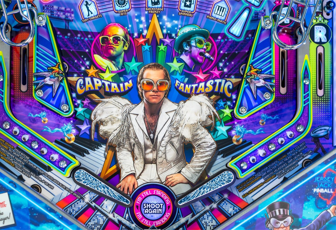 Diamond Wings Flipper Bat Toppers for Jersey Jack's Elton John Pinball ...