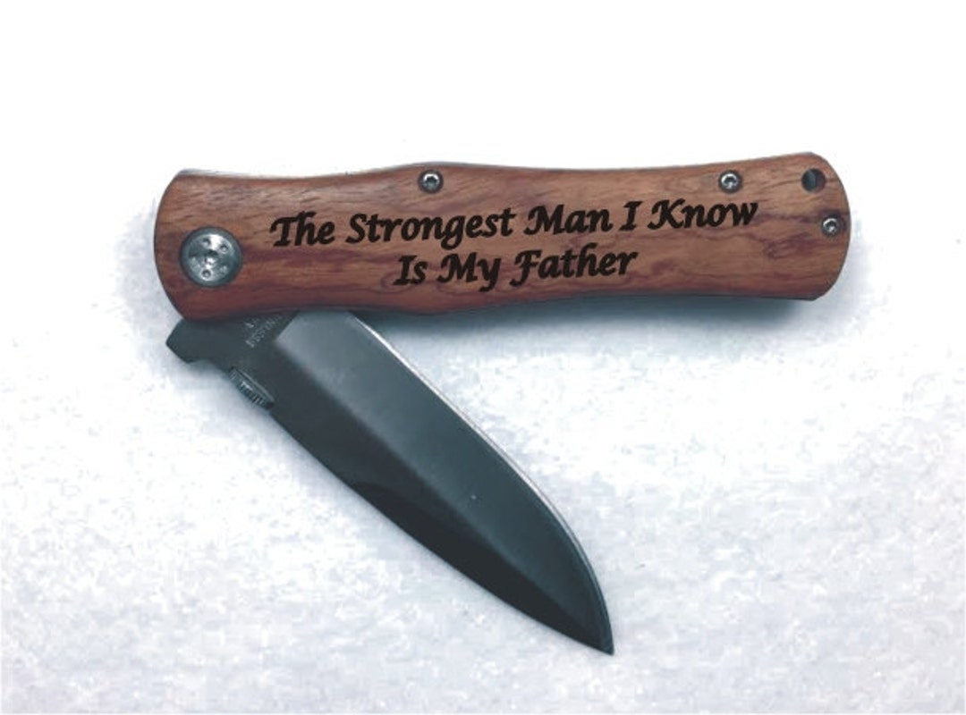 Wooden "the Strongest Man" Designed Knife - Etsy