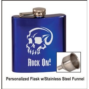 Personalized Flask you Choose Color and Design ... W/free - Etsy