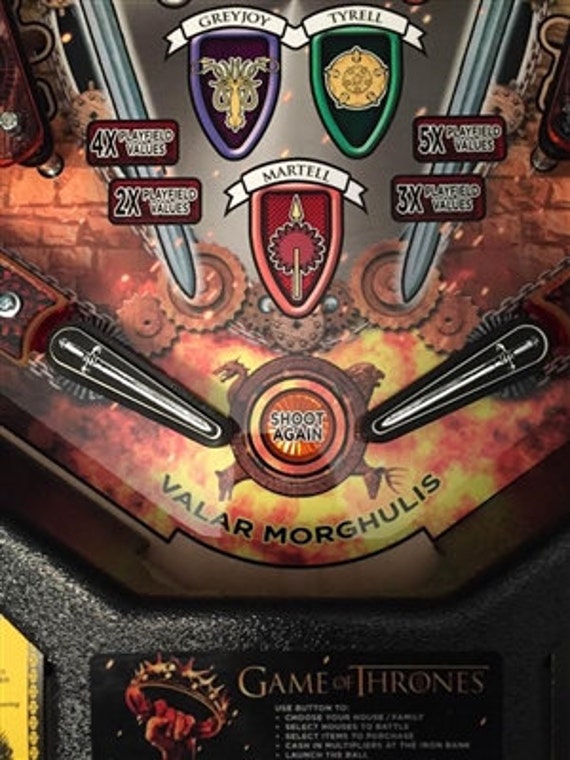 Swords Pinball Flipper Bat Topper MOD for Stern's GoT | Etsy