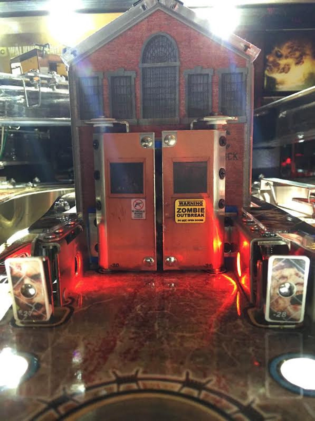 Zombie Outbreak Sign MOD for Stern's the Walking Dead Pinball Machine ...