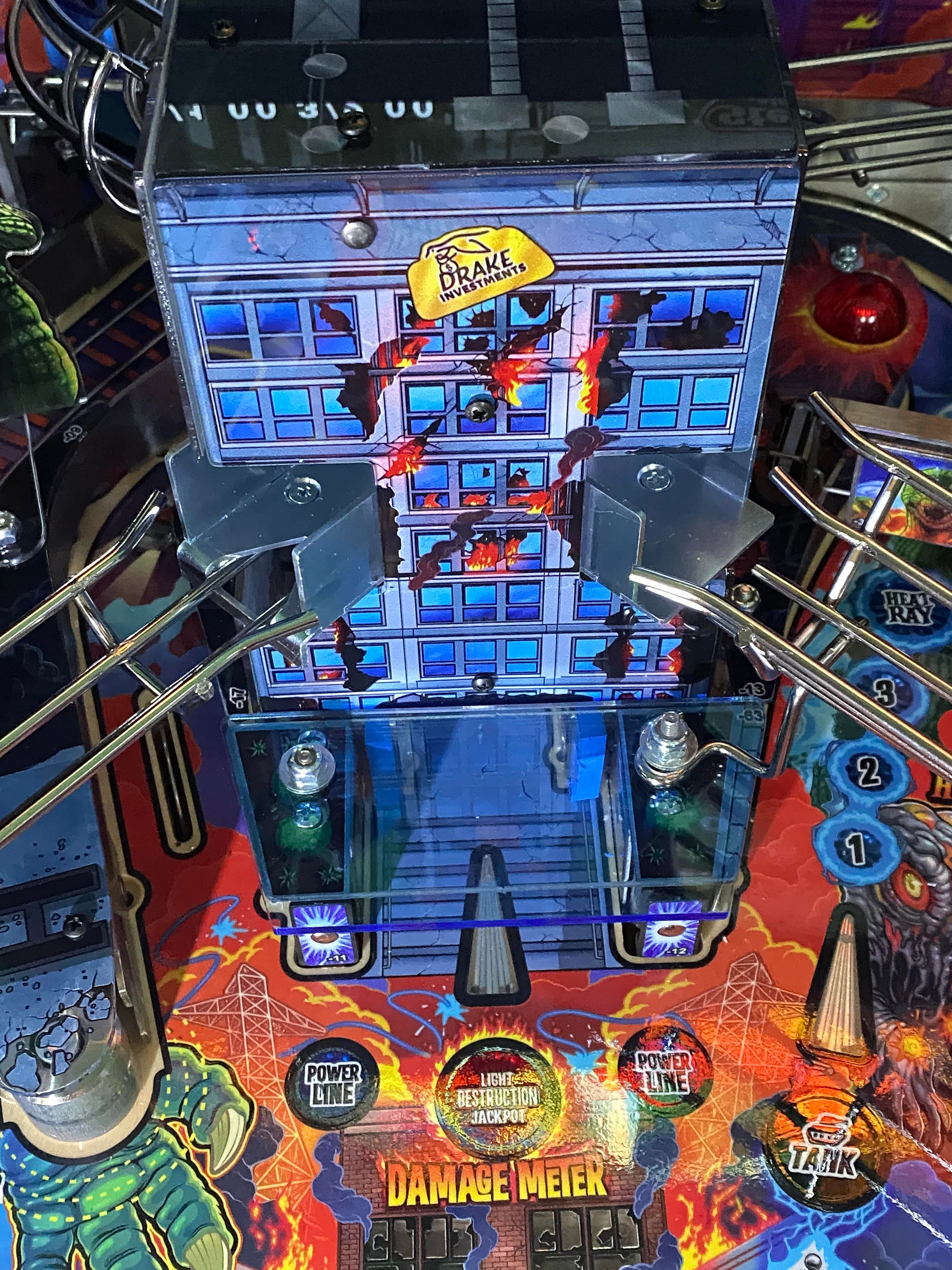 Godzilla Pinball Building Airball Protector MOD fits All - Etsy