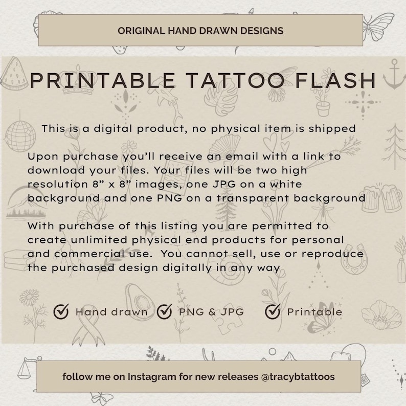 100+ Tiny Tattoo Designs Flash Sheet Bundle #3 & #4 Combined, JPG /PNG, Minimalist Fineline ...