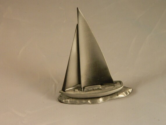 Sloop in pewter. - Gem