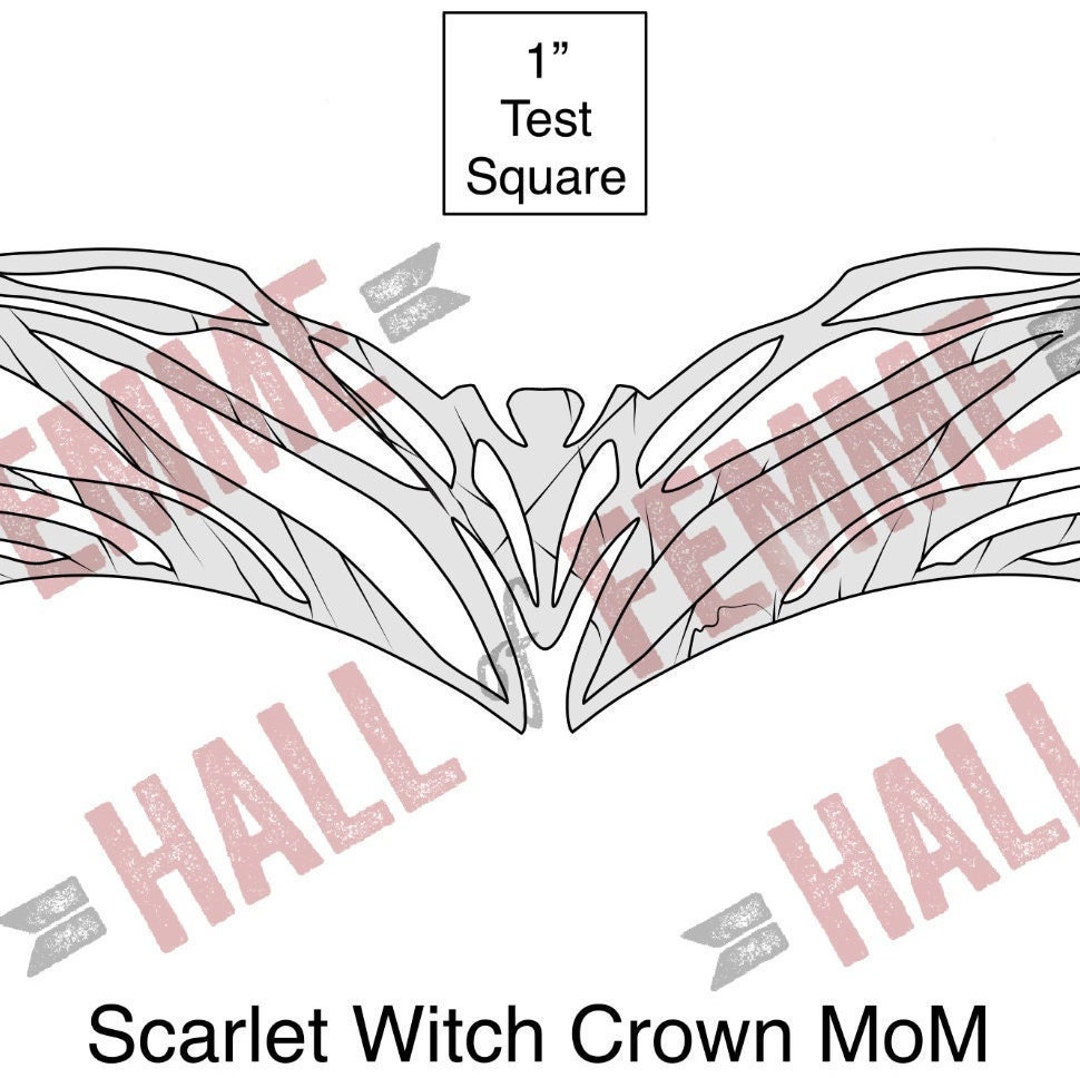 Scarlet Witch Crown Mom PDF Pattern - Etsy
