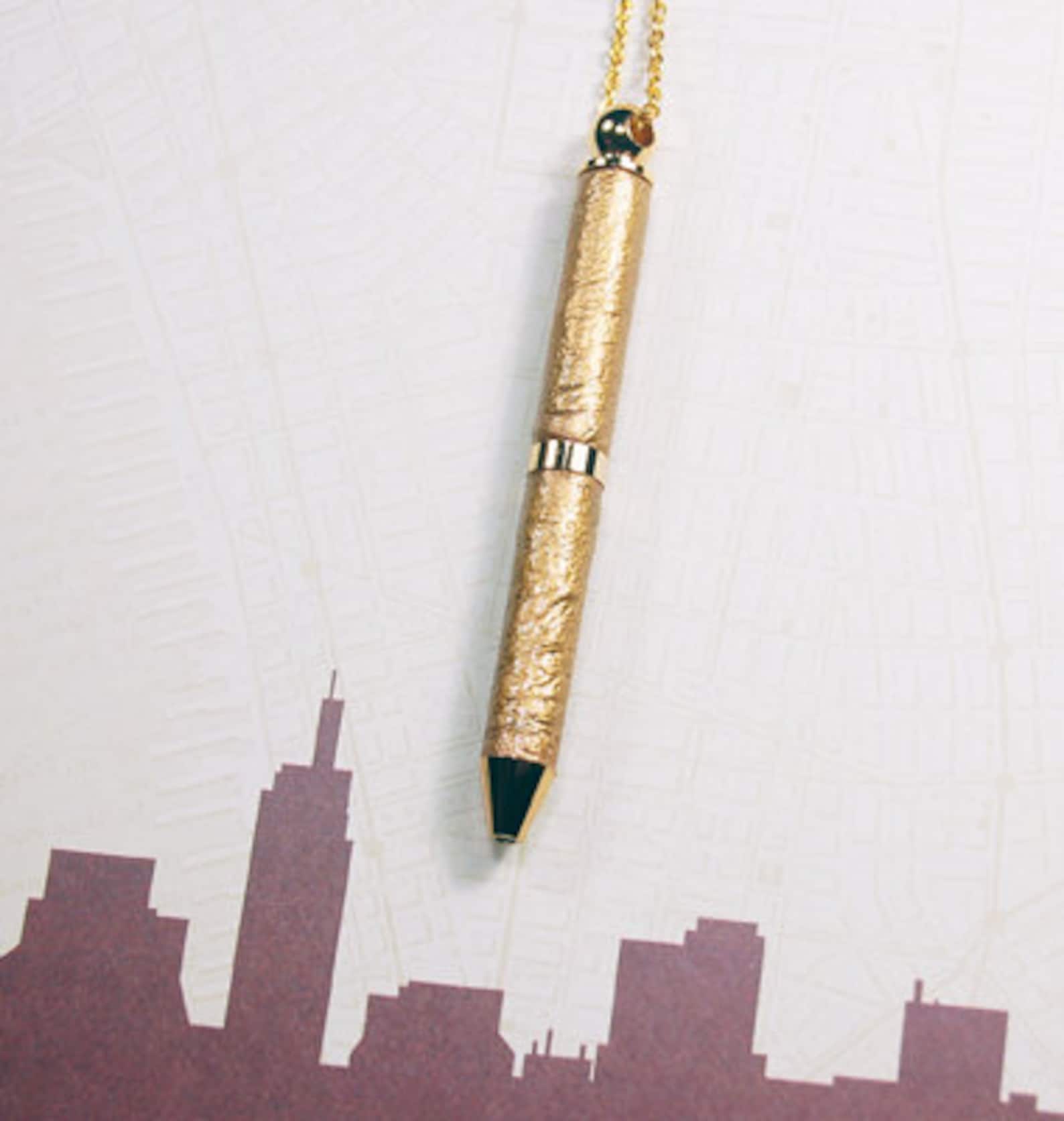 Holloway Handmade Pen Necklace - Inspired by Mad Men - Etsy