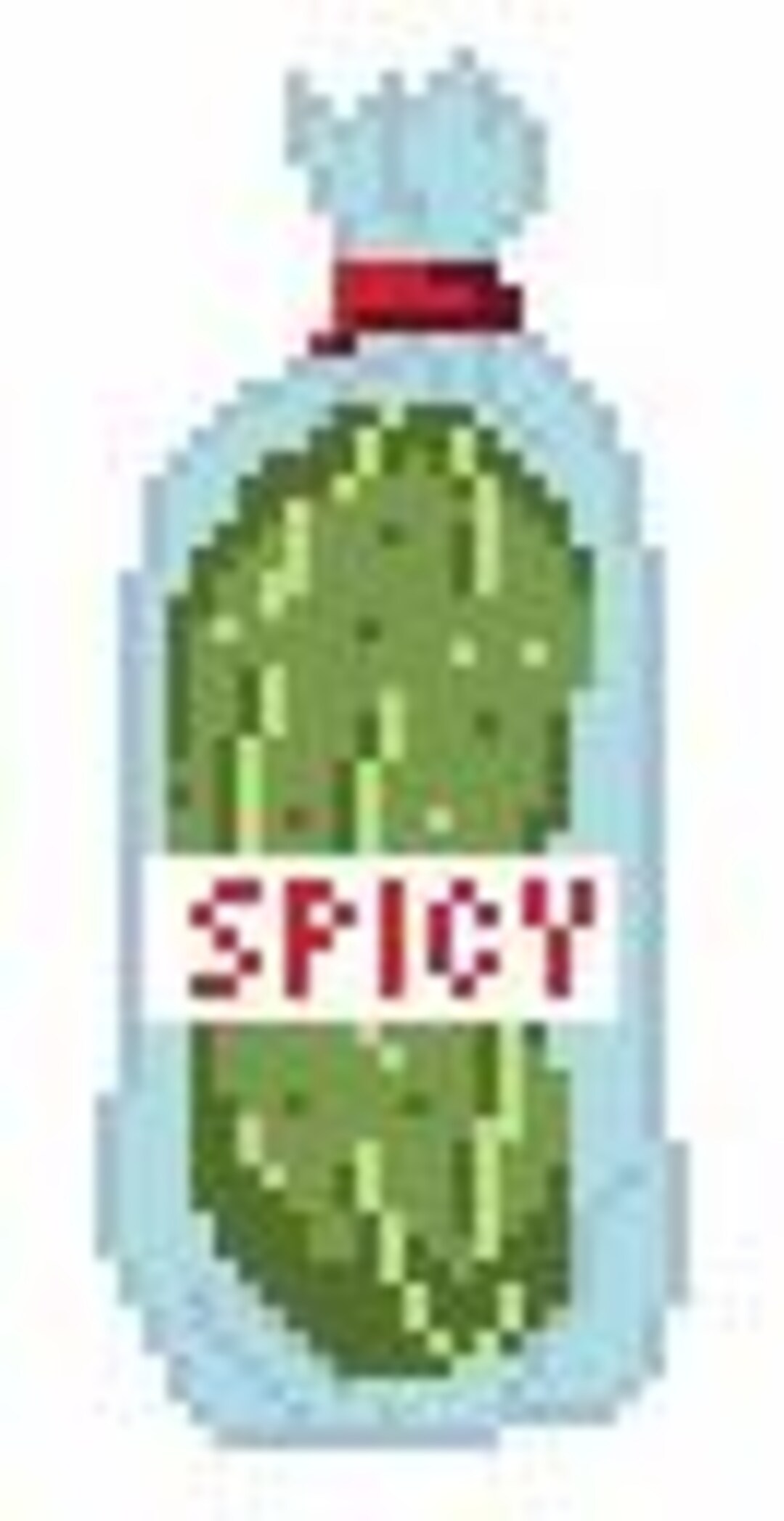 Spicy Pickle-needlepoint Chart - Etsy