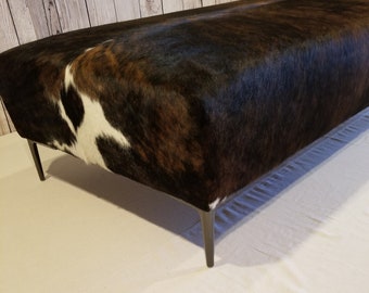 Cowhide Ottoman - Etsy