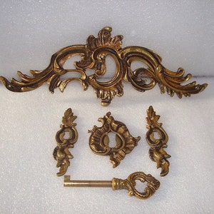 RARE Vintage / Antique Victorian Style Solid Brass Cabinet Hardware 5 ...