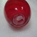 Large Red Swirled Cone Shaped Clear Glass Murano Paperweight 5 1/4 ...