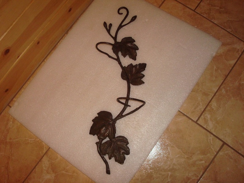 Vintage Heavy Bronze / Wrought Iron Vine With Leaves Wall | Etsy