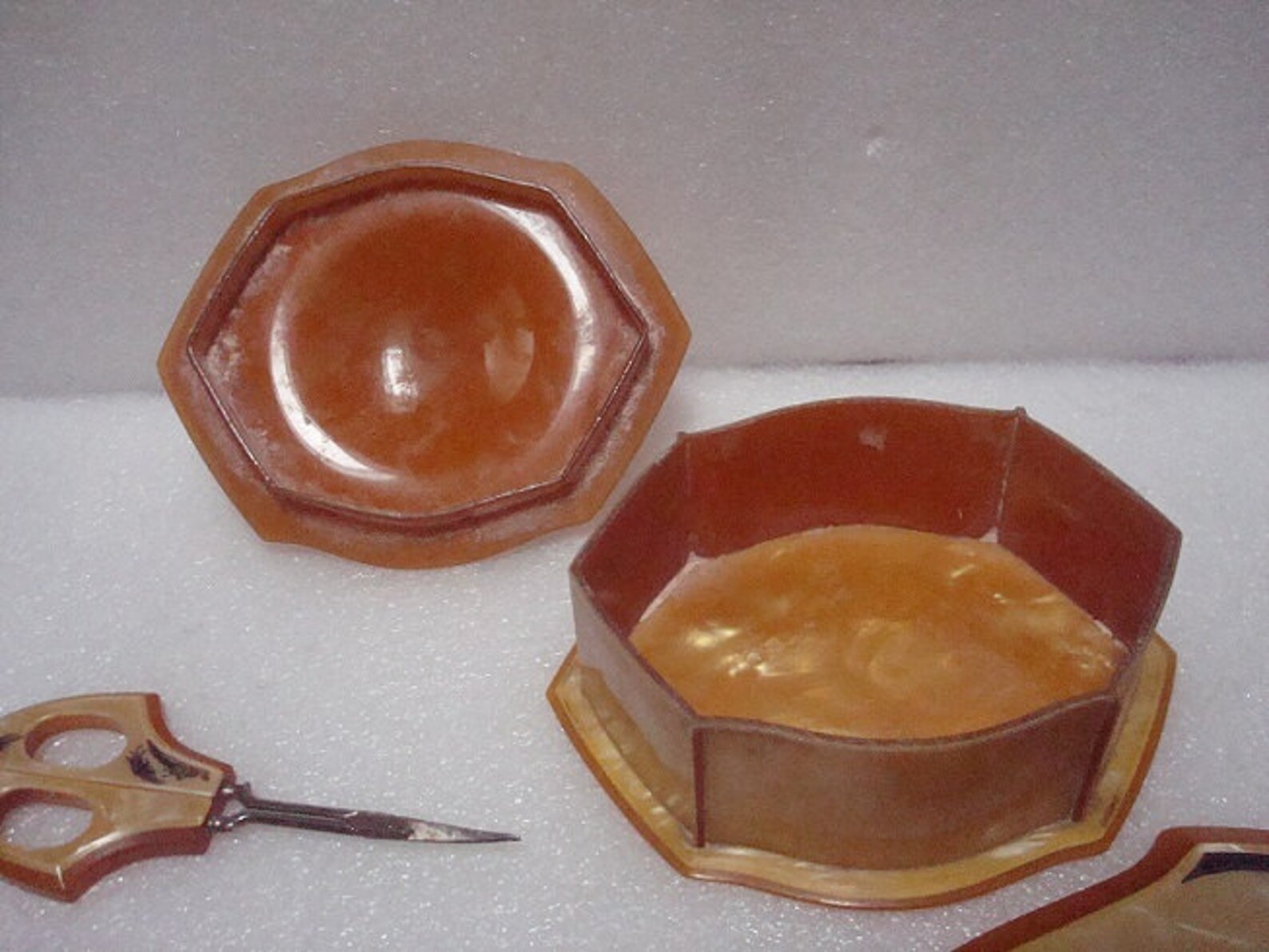 Antique Celluloid Bakelite Five Piece Vanity Set | Etsy