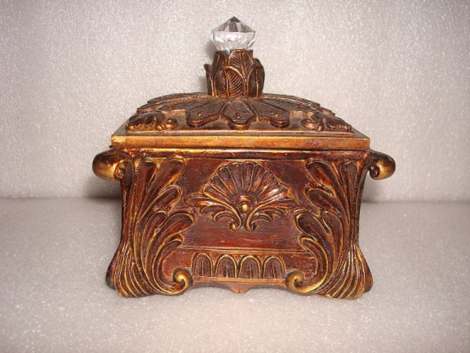 Rare Unique Style Lidded Trinket Box / Jewelry Box / Desk Box | Etsy