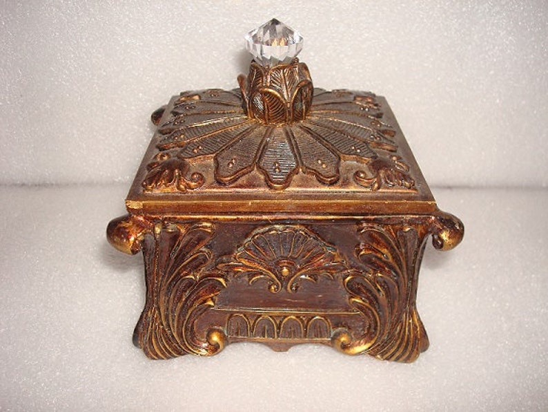 Rare Unique Style Lidded Trinket Box / Jewelry Box / Desk Box | Etsy