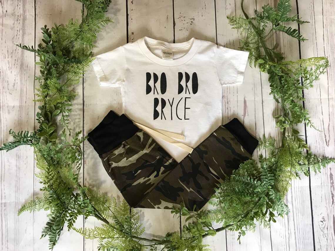 Camo Big Brother Outfit / Custom Big Brother Set / Big Brother - Etsy