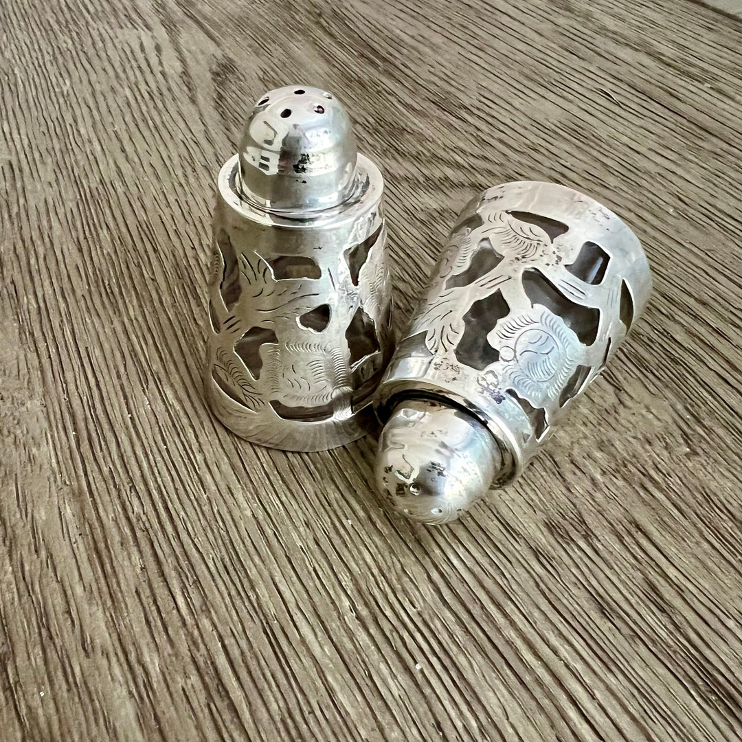 Sterling Silver Filigree Salt & Pepper Shakers Made in Mexico ...