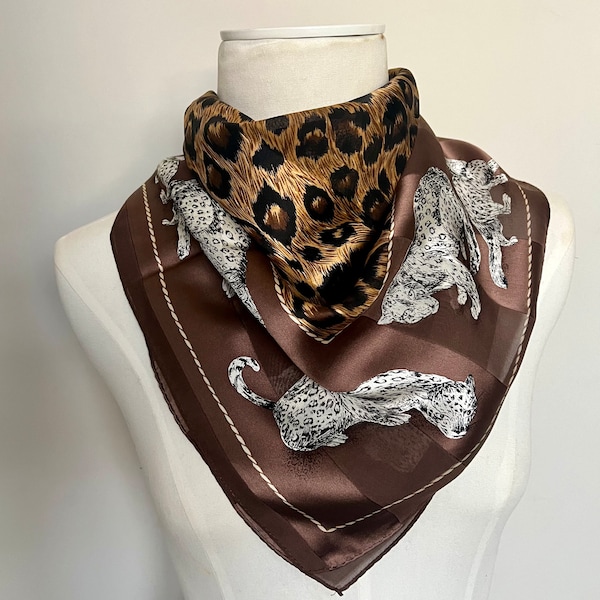 Leopard Print Scarf - Etsy