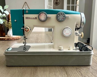 Vintage Singer Merritt Germany Made 1802 Sewing Machine Model Heavy ...