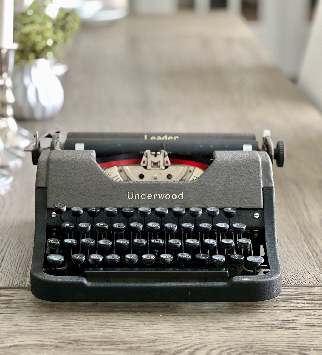 1950s Underwood Leader Typewriter Mid Century Collectible Working ...