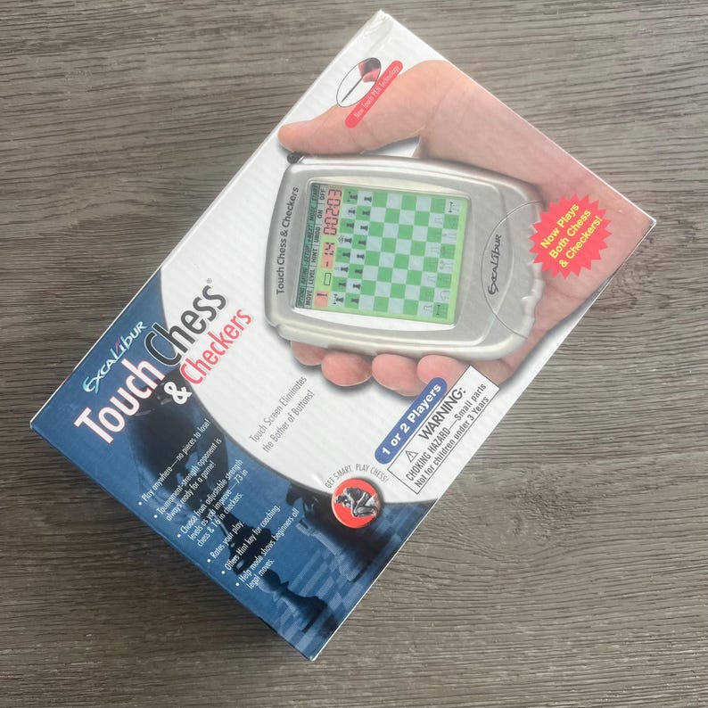 Vintage Excalibur Touch Chess & Checkers: Electronic Travel Game - Etsy