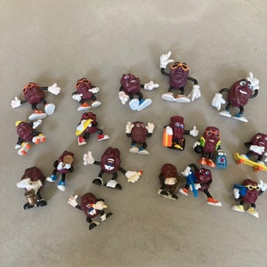 Vintage California 1980s Raisin Figurines Lot of 18 Collectible ...