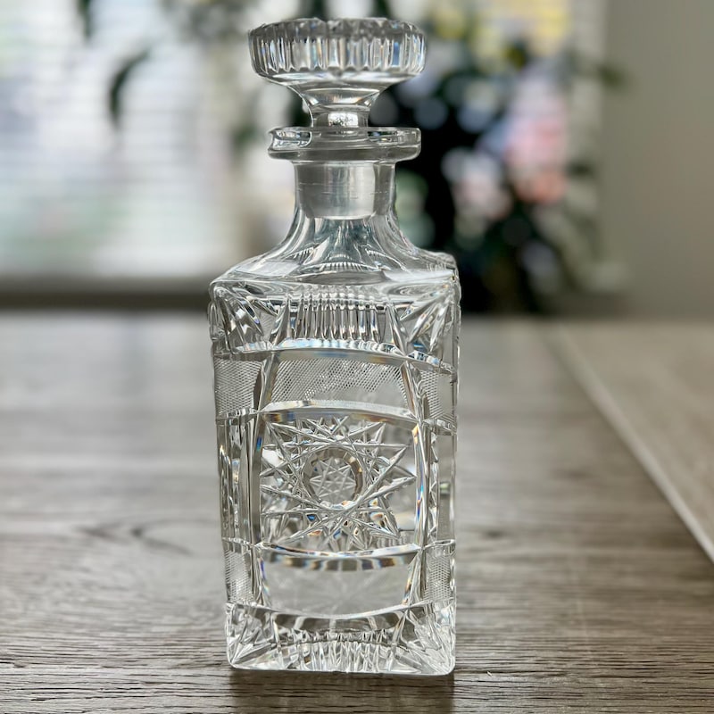 Square Decanter - Etsy
