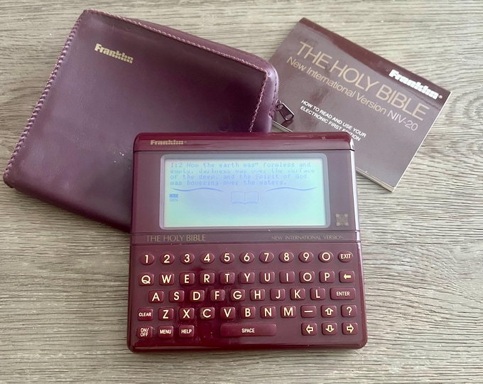 Vintage Franklin Electronic Handheld Bible International Version Niv-20 ...