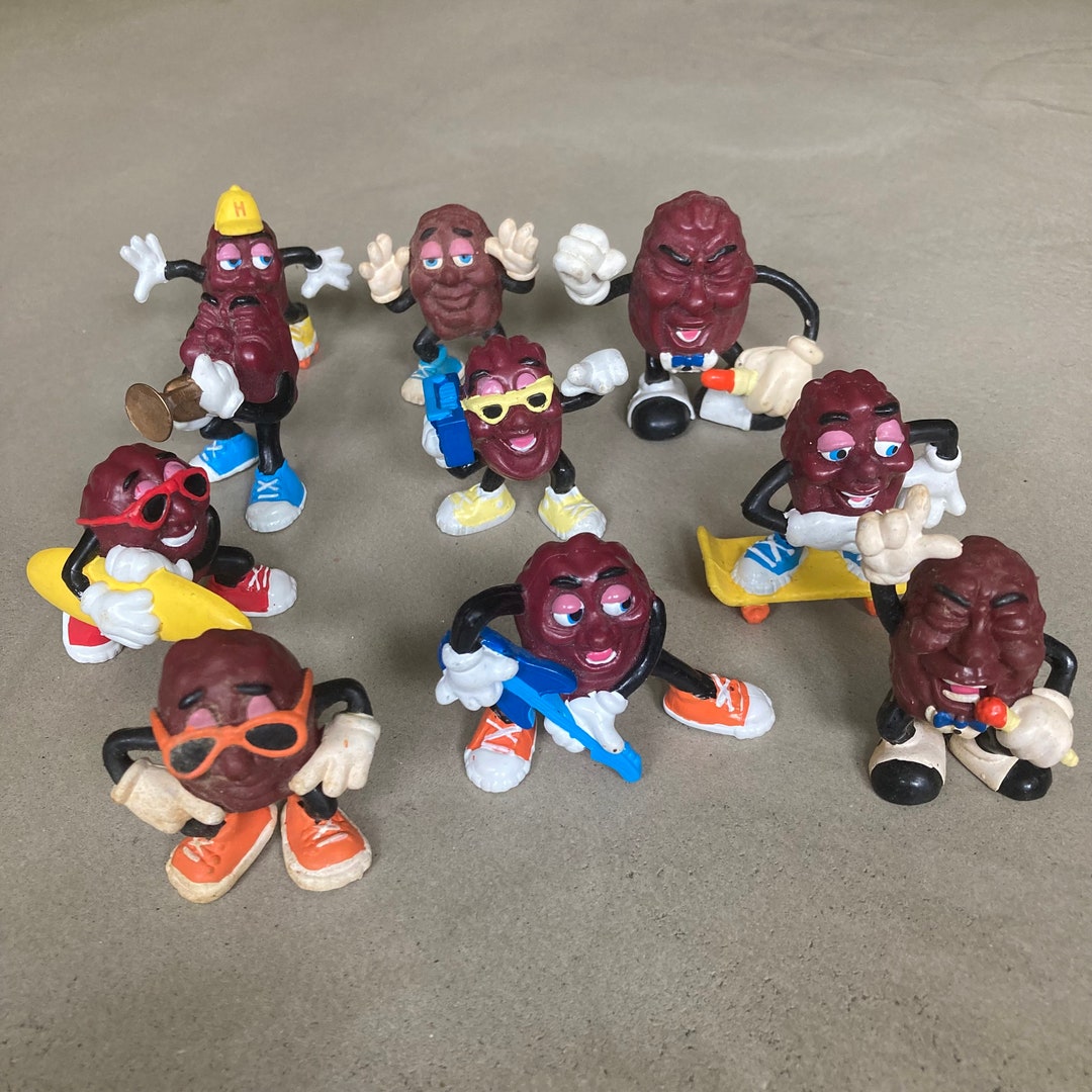 California Raisins 1980s Raisin Tou Figurines Lot of 10 Collectible ...