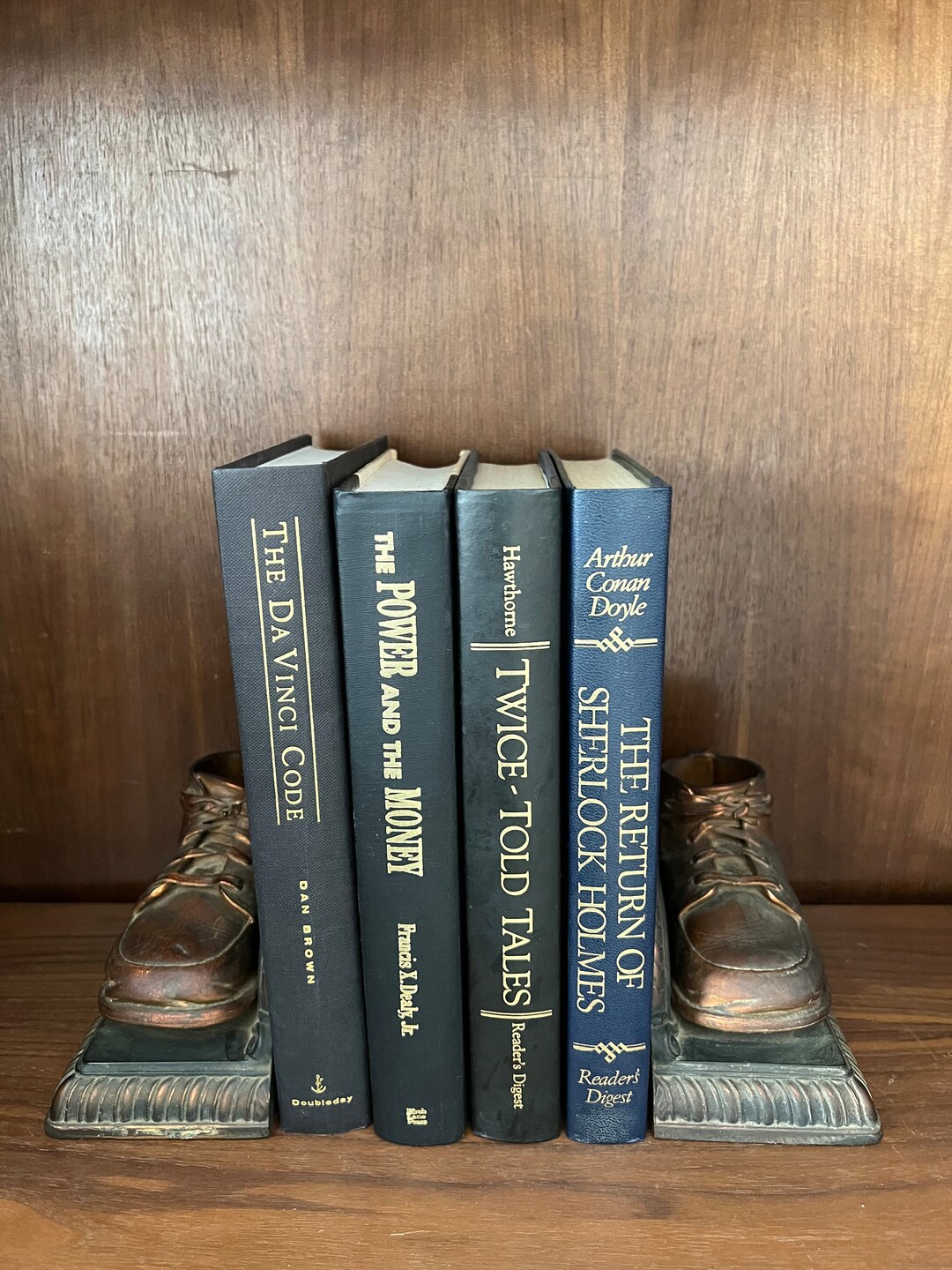 Vintage Copper Child’s Shoes Bookends Vintage Cast Metal Decor Book ...