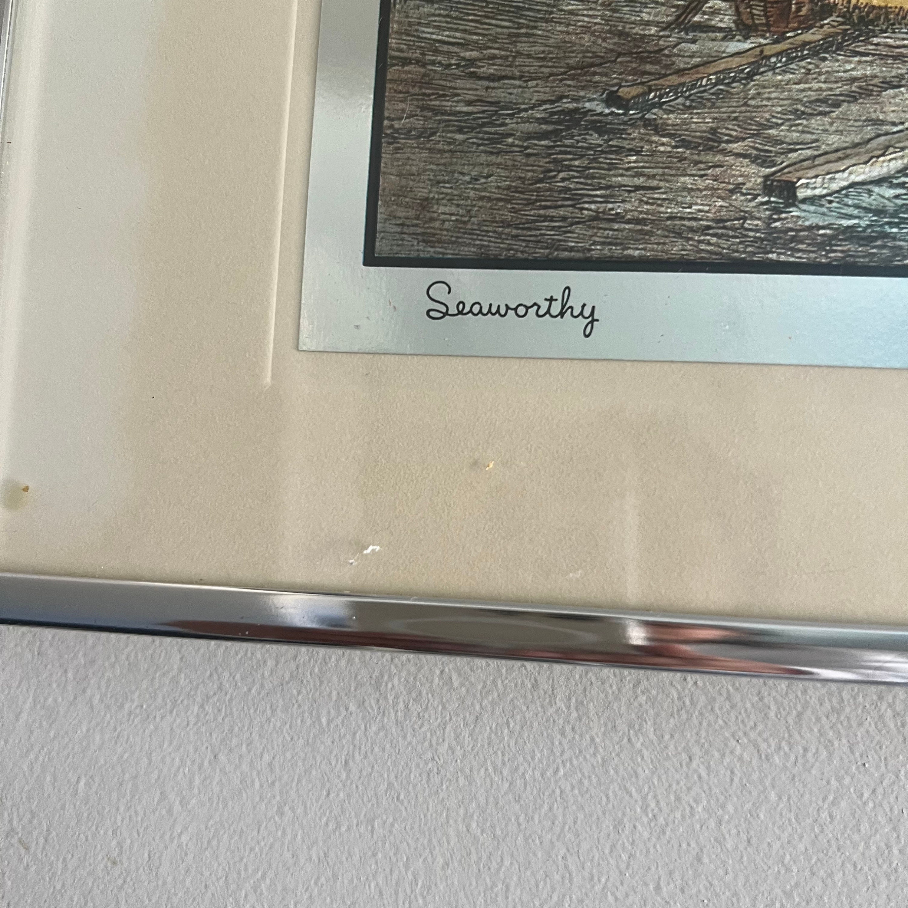 Lionel Barrymore Etchings Set: "seaworthy" & "point Mugu" Vintage Wall ...