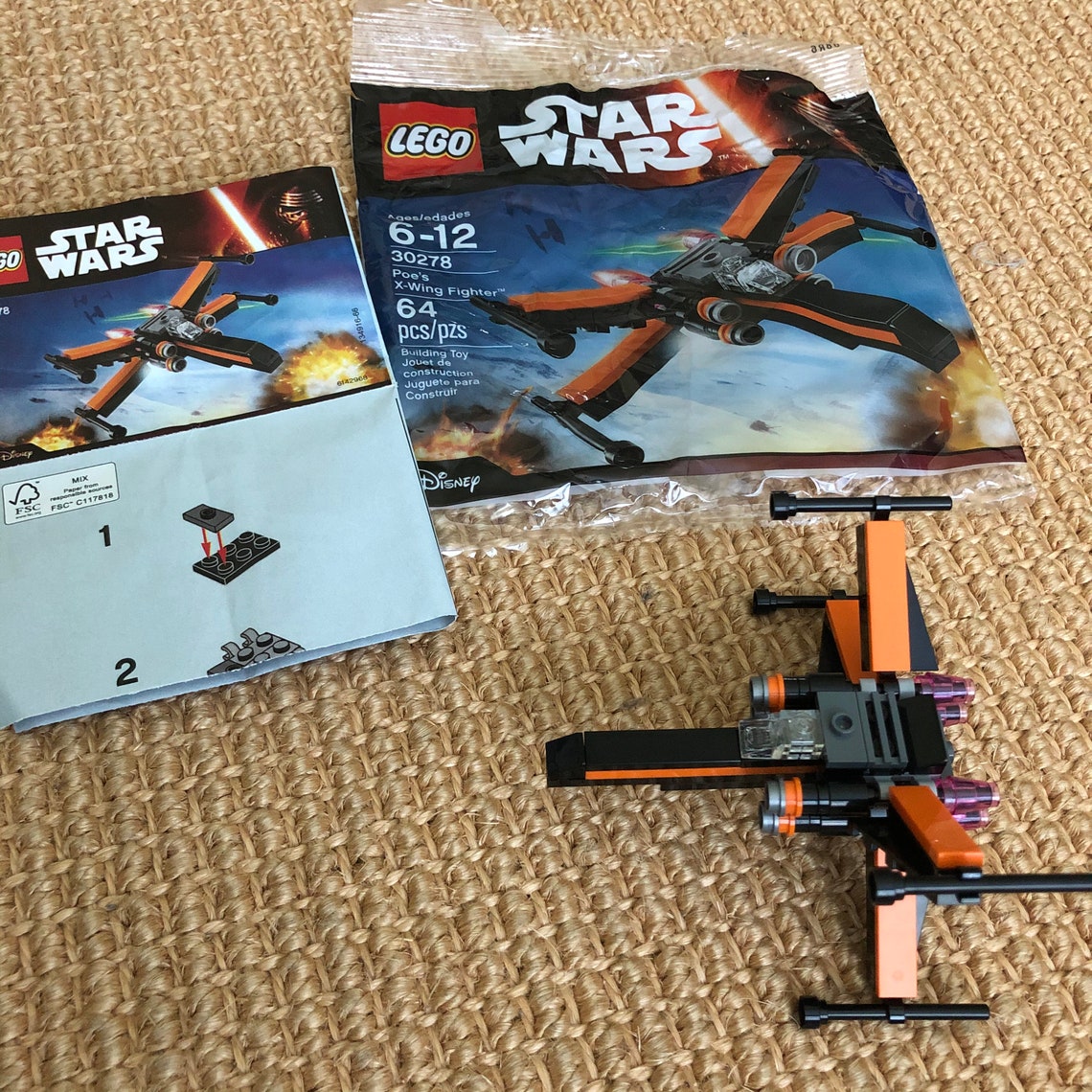Star Wars Poe's X-wing Fighter Set LEGO 30278 Bagged - Etsy