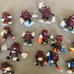 Vintage California 1980s Raisin Figurines Lot of 18 Collectible ...