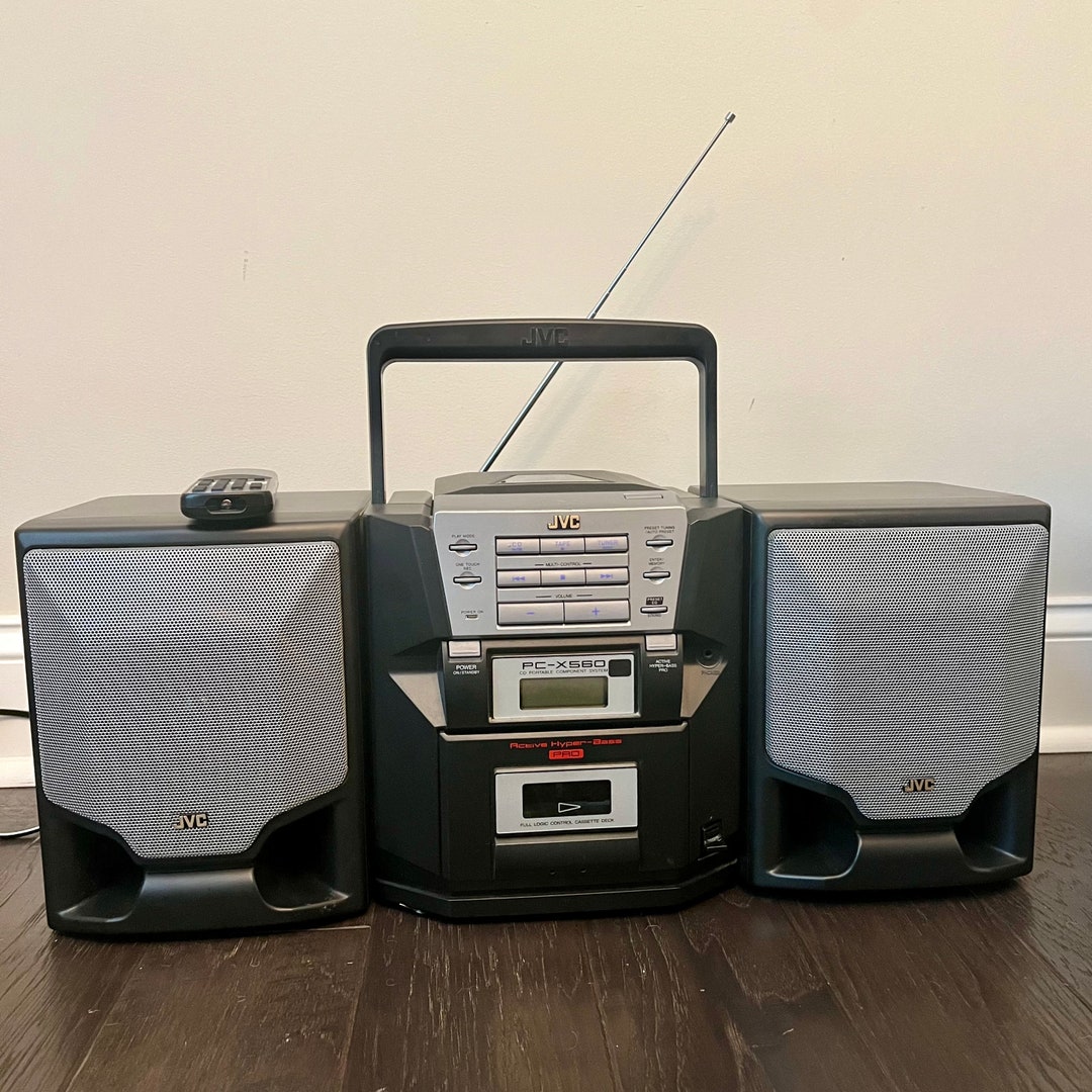 Vintage JVC Cd Cassette Radio Music Deck Model PC-X560 Component System ...