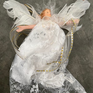 Vintage Angel Ornaments Set of 5 Handcrafted Angels With Wings Tree ...