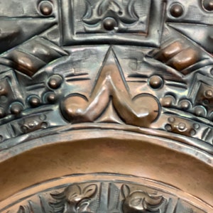 Copper Mayan Aztec Calendar Wall Art 12 Copper Religious Calendar Plate ...