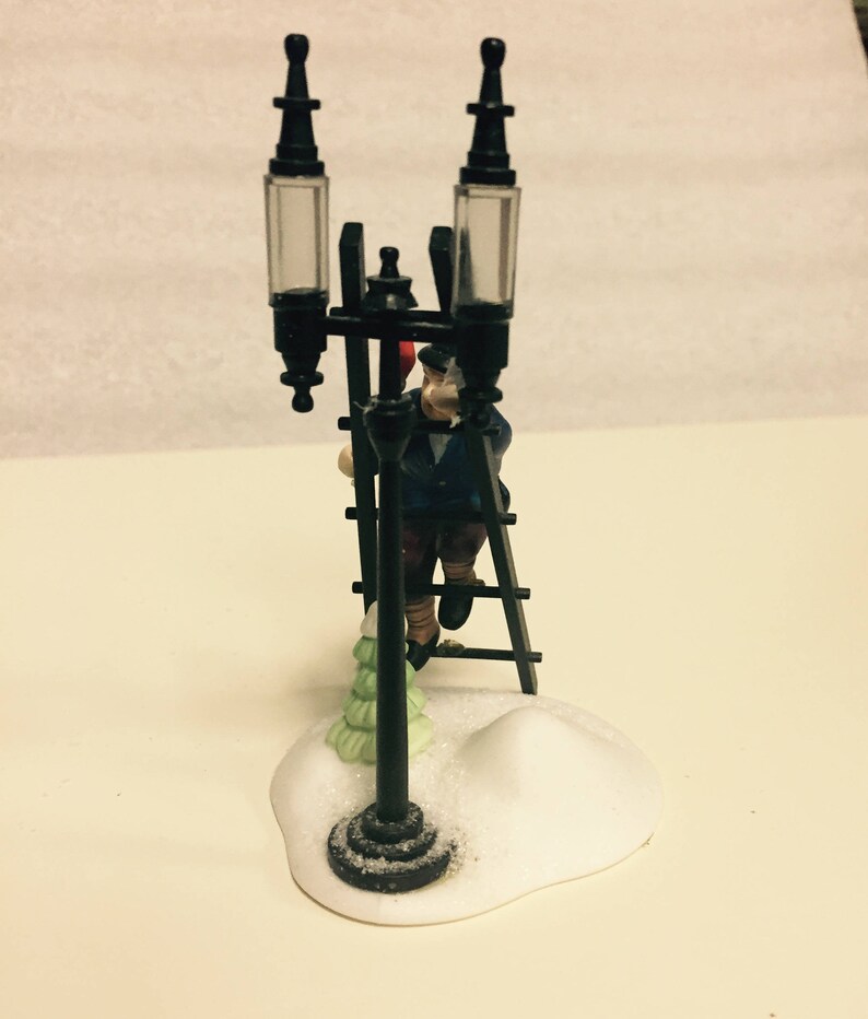 Dickens Village Lamplighter With Lamp Accessory Set Department Etsy