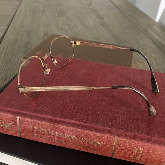 Vintage Gold Eyeglasses Gold Octagon Genuine 12 Carat… - Gem